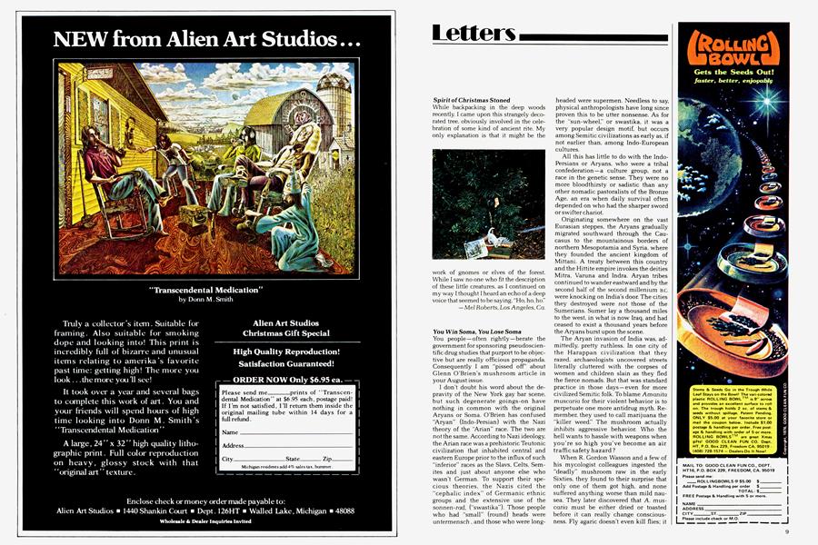 Letters | High Times | December 1976