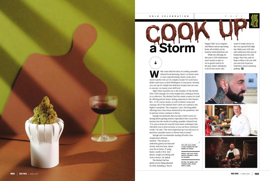 COOK UP a Storm | High Times | April 2021