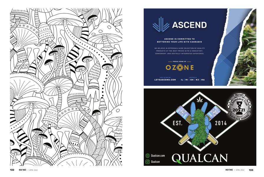 COLORING PAGE | High Times | APRIL 2022