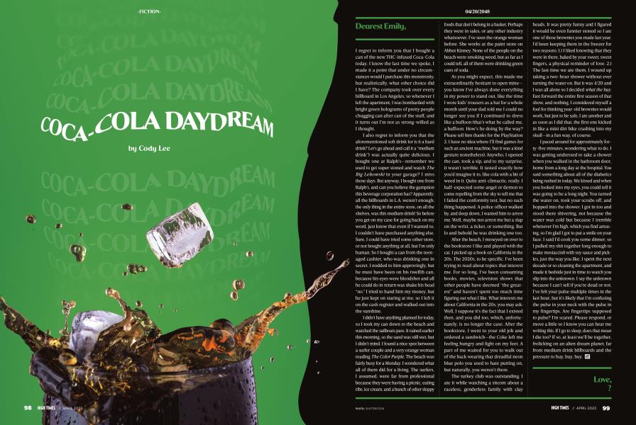 COCA-COLA DAYDREAM | High Times | APRIL 2023