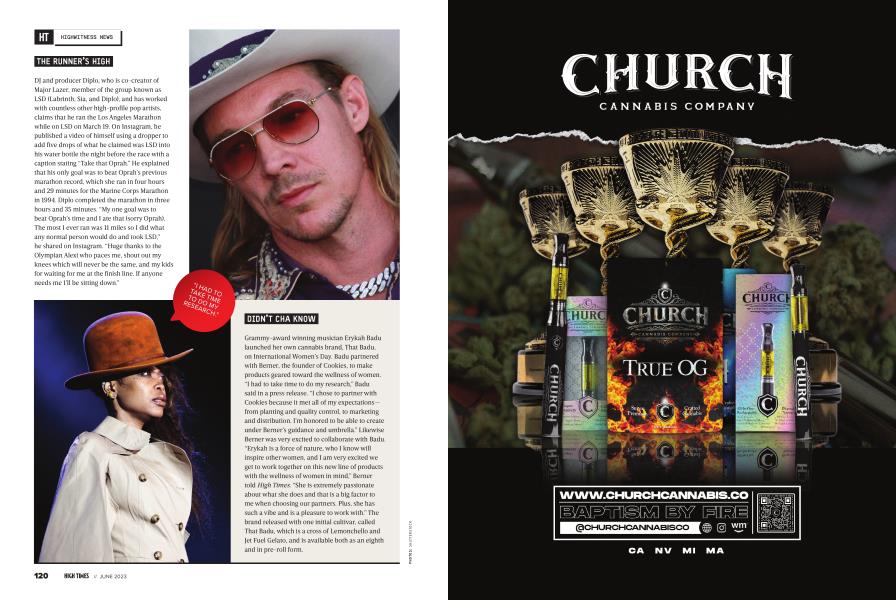 THE RUNNER'S HIGH | High Times | JUNE 2023