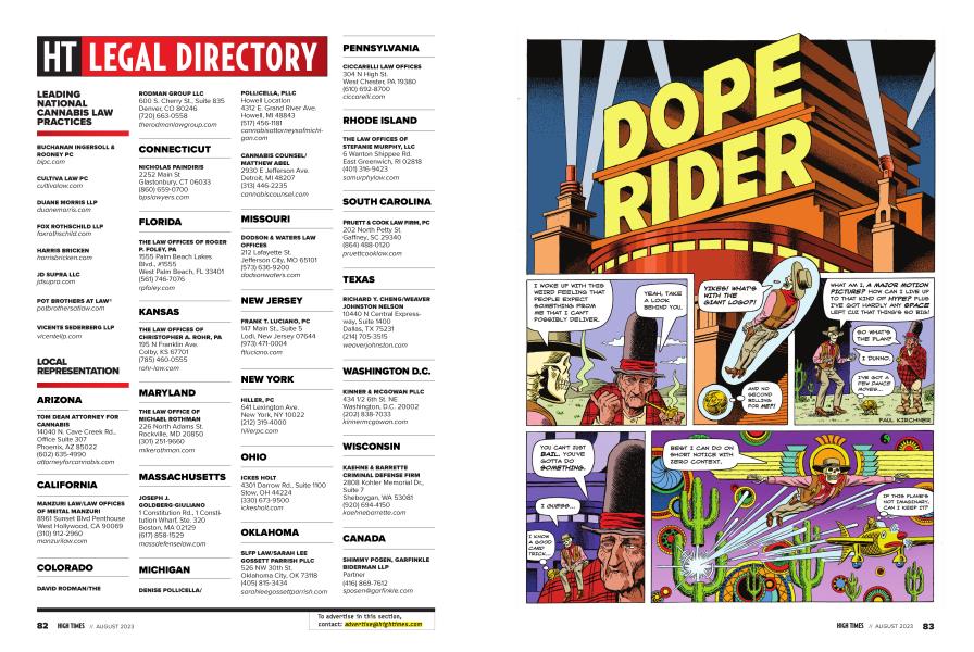 DOPE RIDER | High Times | August 2023